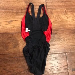 Speedo | Swim | Speedo One Piece Black And Red | Poshmark